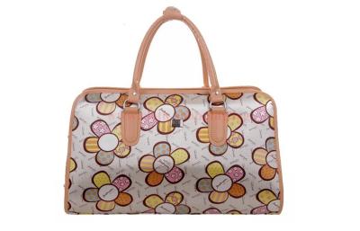 China Eco - friendly Printing flower pattern Cloth Travel bags for young girl 45*20*28cm factory