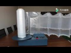 Inflatable protective tube wrapping air bubble column wrap film roll column wrap