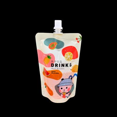 BPA Free Custom Printed Spouted Stand Up Pouch For Baby Food Liquid Food Soup Liquor