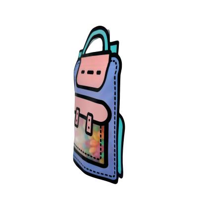 Chine Sac scolaire en forme de sacs debout avec fermeture à glissière fenêtre transparente matte pour emballage de bonbons alimentaires à vendre