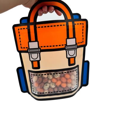 China Schooltas op maat Plastic zakjes met mat helder raam Voor opslag snoep Zoete lekkernijen Te koop