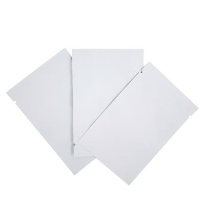 China Aluminiumfolie met voering Flat 3 Side Seal Vacuum Seal Matte White Mylar Bags Pouch voor voedsel, snacks, accessoires Verpakking Te koop