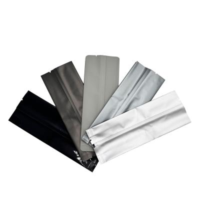 China Grijs zilverkleurig zijkantpakket luchtdicht lichtbestendig metalen mylar achterste afdichting groene thee verpakkingszakken Te koop