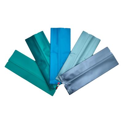 China Metalen folie gelamineerde hitte afdichting zijkant Gusset zakken voor thee Koffiebonen Blauwe kleur luchtdicht Te koop