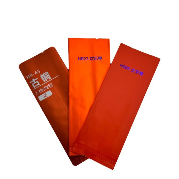 Air Tight Light Proof Matte Side Gusset Bag Aluminium Foil Laminated  Loose Leaf Tea Bags