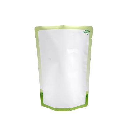 Cina Custom Design Aluminium laminato verde Stand Up pouch con elevata proprietà di barriera in vendita