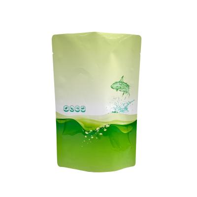 Cina Custom Design Aluminium laminato verde Stand Up pouch con elevata proprietà di barriera in vendita
