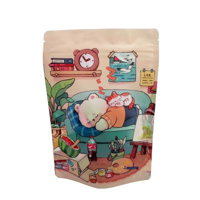 China Plastic Laminated Films Zipper Top Custom Packaging Stand Up Pouches With Matte Window for sale