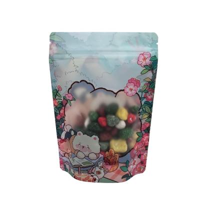 Cina Matte OPP Stand Up Zipper Bags con forma di testa di orso Finestra chiara per l' imballaggio alimentare in vendita