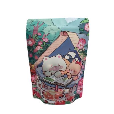 Cina Matte OPP Stand Up Zipper Bags con forma di testa di orso Finestra chiara per l' imballaggio alimentare in vendita