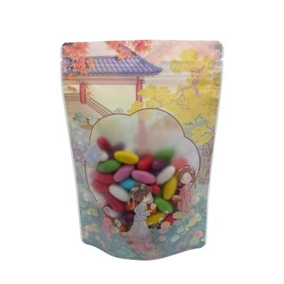 中国 クラシカルパターン プラスチック 食品包装用 窓とシップロック付き スタンドアップポケット 販売のため