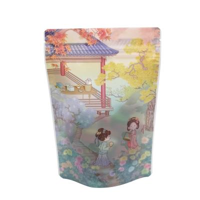 中国 クラシカルパターン プラスチック 食品包装用 窓とシップロック付き スタンドアップポケット 販売のため