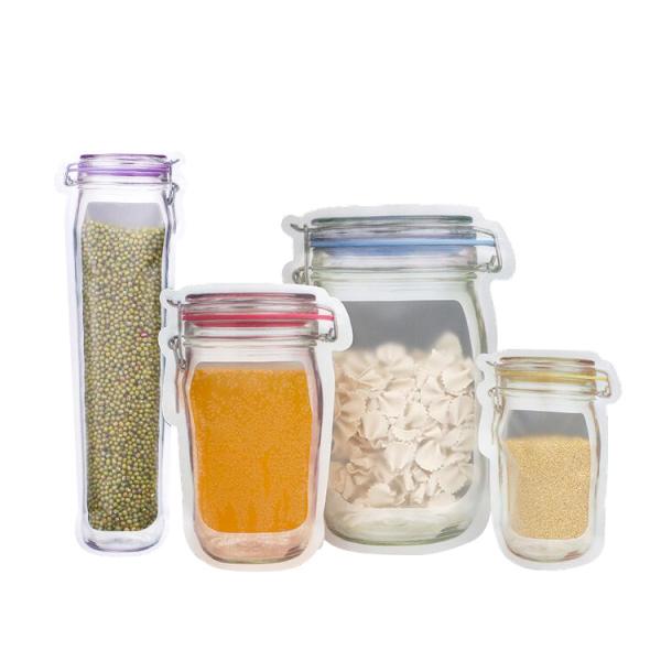 Custom Pre Printed Reusable Shaped Packaging Pouches In Various Colors And Designs for Food