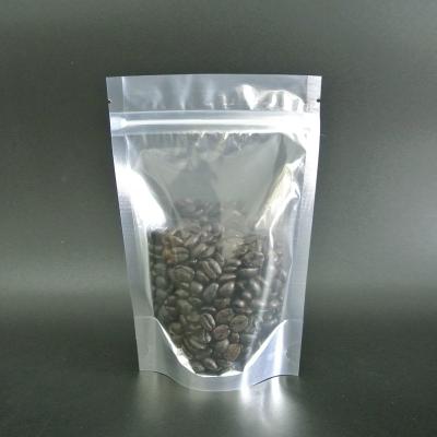China Foil Backed Clear Stand Up Pouches / Transparent Stand Up Pouch With Zipper for sale