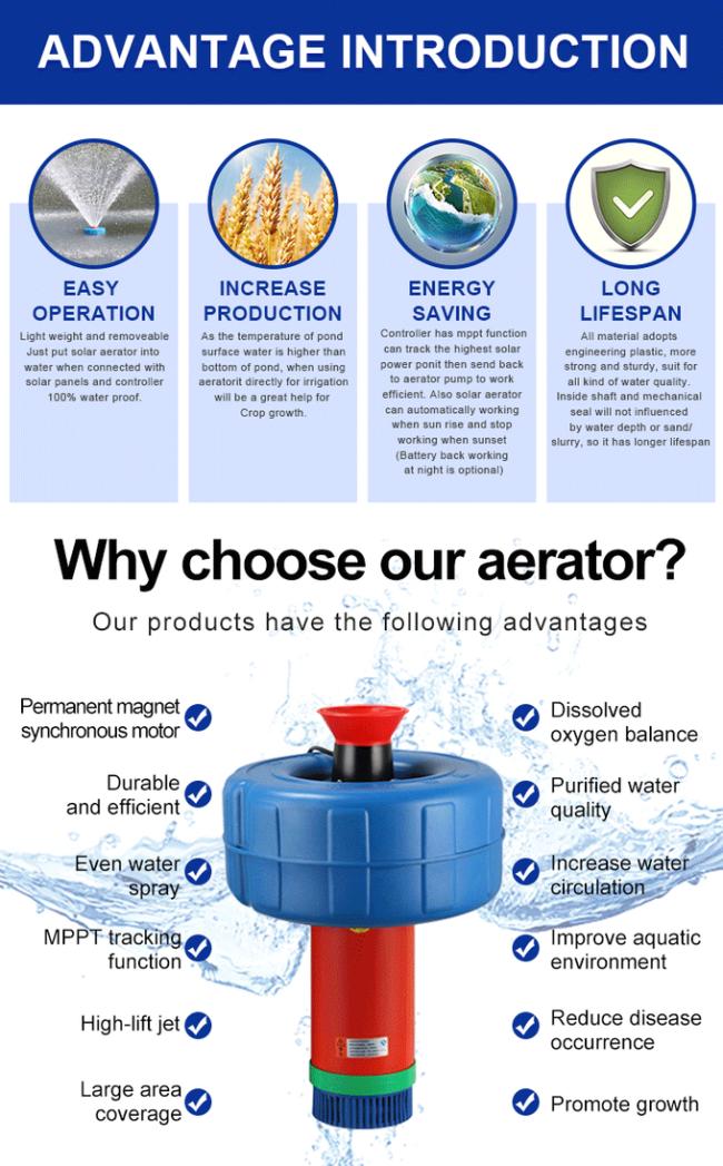 Automatic Oxygen Pond Aerator Pumps Lake Aerator For Fish Farm 5