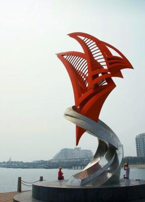 中国 文化的な公園の景色の大きい金属の記号はステンレス鋼を彫る 販売のため