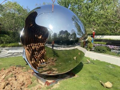 China Stainless steel outdoor garden star light sculpture built in LED lights with light changes for sale