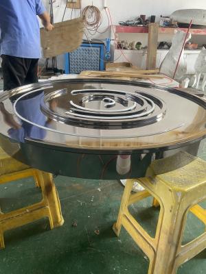 China OEM Metal Art Sculptures Stainless Steel Wall Lighting Plating Sculpture for sale