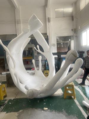 Cina Grandi EPS Abstract Sculpture di onde d'acqua Personalizzare la superficie di lucidatura in vendita