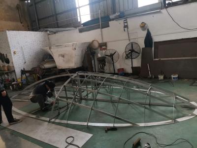 China ODM Stainless Steel Sculpture Wall Decoration First Step Skeleton Construction for sale