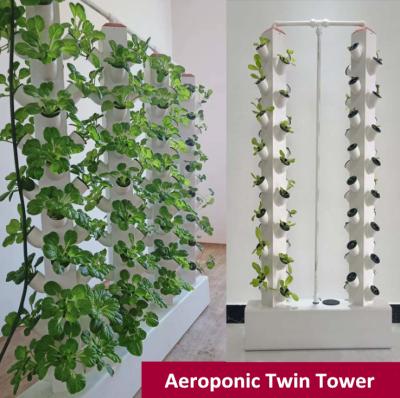 China Customizable Hydroponics Tower Vertical Aeroponic Growing System Kit for Home Garden Greenhouse to Plant  Vegetables for sale