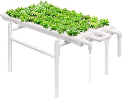 China Home Garden Flat Types 36 Plant Sites 4 PVC Pipes Hydroponics Growing System Kit Customized Planter for Leaf Vegetable for sale