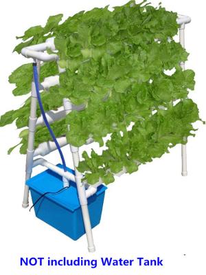 China Indoor &Outdoor A Type PVC Round Pipe 4 Layers 72 Holes Vertical Hydroponics Growing System Kit Home Garden Planter for sale
