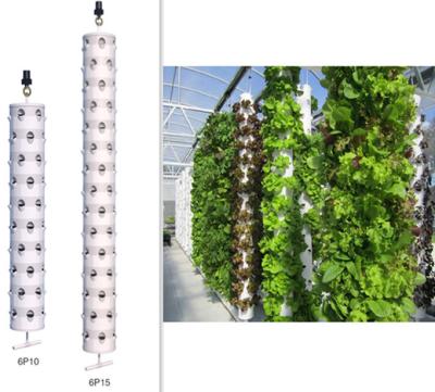 China Greenhouse Vertical Farming 15 Layers 90 Holes Hydroponics Growing System Motorized Rotating Aeroponic Tower for sale