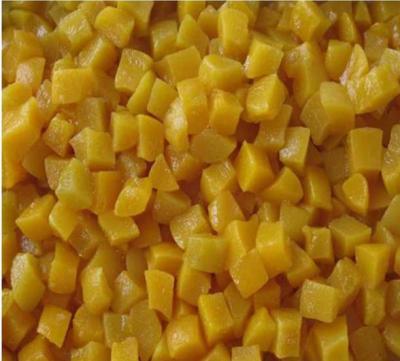 China Factory Price Premium New Crop Canned Yellow Peach Diced in Syrup for sale