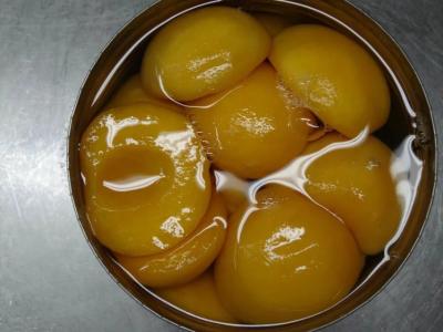 China Factory Price Premium A10 Canned Yellow Peach in Syrup(Halves/Slices/Dices) for sale