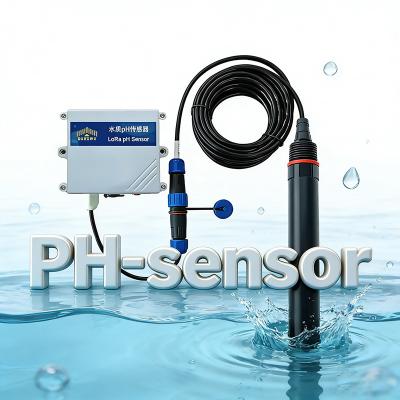 China Industrial LoRaWAN Water Quality Online pH Sensor with IP68 Waterproof & Automatic Temperature Compensation for sale