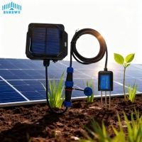 Quality LoRaWAN solar soil EC sensor wireless soil conductivity/temperature/humidity 3 for sale