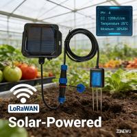 Quality Solar Powered LoRaWAN Soil Ph Sensor Wireless Iot Device For Remote Long Term for sale