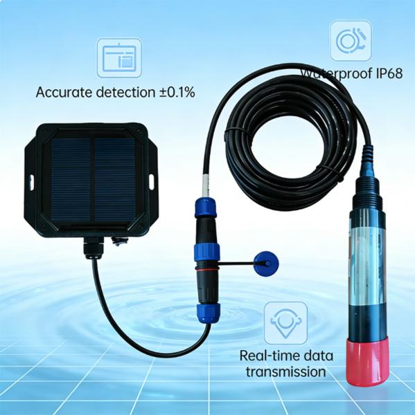 Quality LoRaWAN solar powered water quality sodium ion sensor IoT online monitoring IP68 waterproof for sale