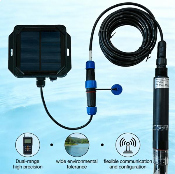 Quality Portable Solar-powered Water Quality Potassium Ion Sensor with Ranges of 0-1000mg/L for Water Quality Monitoring for sale