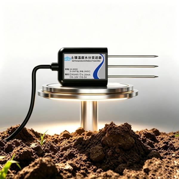 Quality RS485 soil EC sensor IP68 sealed corrosion resistant design for soil moisture and electrical conductivity monitoring for sale