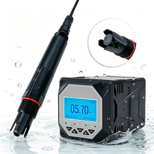 Quality RS-485 and 4-20mA Output Type Online Chloride Ion Sensor with Temperature Compensation for sale
