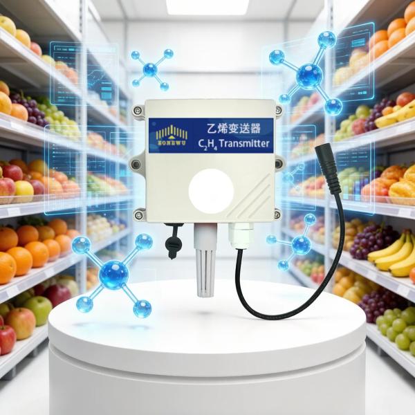 Quality Industrial Ethylene Gas Sensor RS485 Real Time Ppm Level Detection for Crop Ripening Monitoring and Cold Chain Management for sale