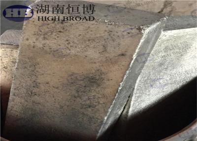 China Grain refined Magnesium Manganese alloy ingot , MgMn master alloy for sale