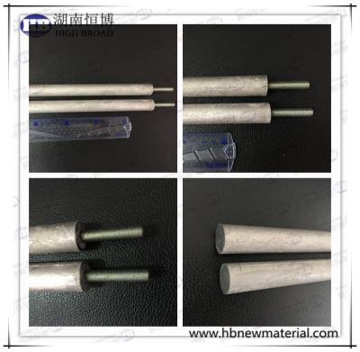 China High Impact Resistance Rod Anodes Magnesium Aluminum Zinc Alloys With Smooth Surface Finish for sale