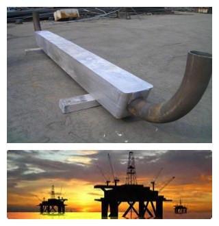 China Hohe Korrosionsbeständigkeit Aluminium-Anode für Meerwasser und Offshore-Strukturen Aluminium-Ballast-Tank-Anode zur Verhinderung der Korrosion von Stahlkonstruktionen in Meerwasser und Brackwasser zu verkaufen