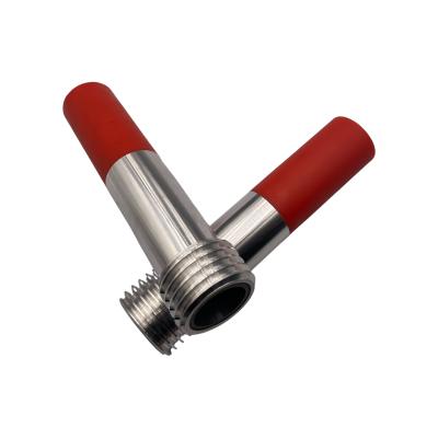 China Hot Pressed Boron Carbide Venturi Nozzle With Aluminium Jacket And Rubber Sleeve for sale