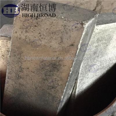 China Industrial Grade MgPr Master Alloy with 10%-30% Praseodymium Content for Grain Refinement in Magnesium Alloys for sale