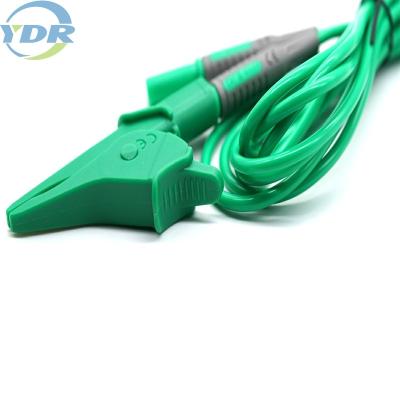 China Double Crocodile Connector Test Wire CAT III 1000V Alligator Clip Cable For Multimeter for sale
