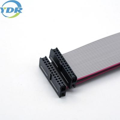 China IDC 2.0mm Double Row Grey Cable wiring harness 2*12pin Flat Connector Cable for sale