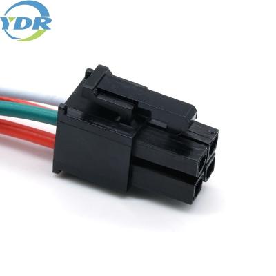 Cina Connettore di perni 2*2 4 di Molex 5557 4.2mm ai cablaggi ed ai cavi su ordinazione terminali del cavo di 4.8mm in vendita