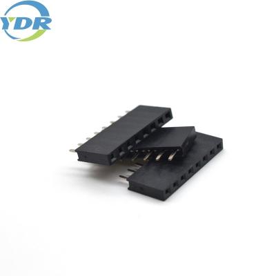 Cina I connettori femminili del cablaggio del cavo dell'intestazione scelgono l'altezza del connettore 8.5mm del passo di fila 2.54mm in vendita