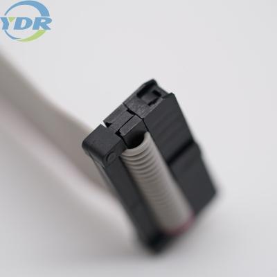 中国 二重列120mm IDCのフラット ケーブル、UL2651 28AWGの灰色のリボン・ケーブル 販売のため