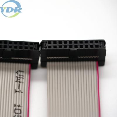 中国 二重列120mm IDCのフラット ケーブル、UL2651 28AWGの灰色のリボン・ケーブル 販売のため