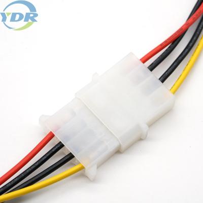 China Molex 5.08mm Pc Power Extension Cable 4Pin UL1007 18AWG For Computer for sale